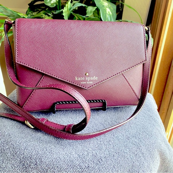 kate spade | Bags | Low Start Kate Spade Maroon Cedar Street Monday ...
